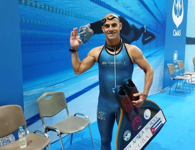 Andy Cabrera conquistó dos títulos mundiales en apnea de velocidad